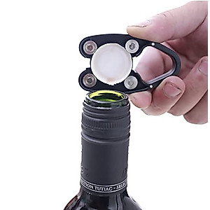 Tyzine 4 Pack Magnetic Design Wine Foil Cutter|Wine Bottle Opener Accessory, Gift for Wine Lovers (4)