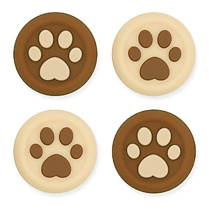 GeekShare Cat Paw Playstation 4 Controller Thumb Grips, Thumbsticks Cover Set Compatible with Switch Pro Controller (Brown)