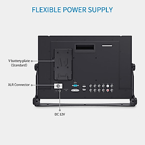FEELWORLD P173-9HSD 17.3" Broadcast Director Production LCD Monitor with 3G SDI HDMI YPbPr Input Output Aluminum Design 1920×1080