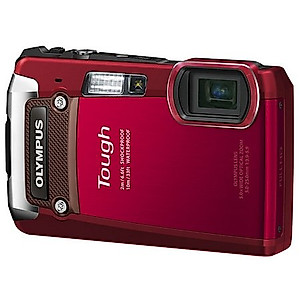 Olympus TG-820 12MP Shock/Water/Freeze-Proof Camera-Red (Old Model)