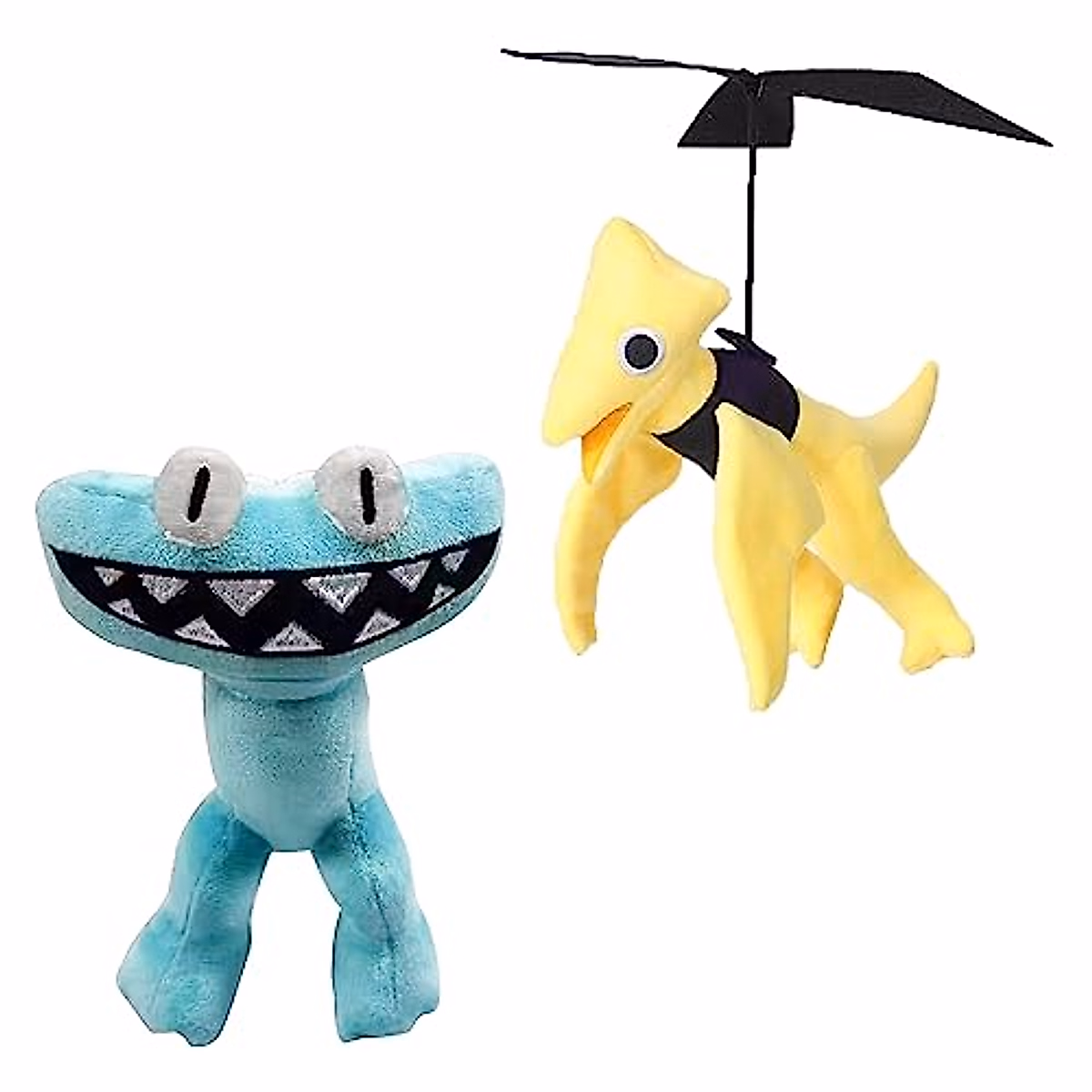 Koveviuy Cyan Rainbow Friends Chapter 2 Plush - 15" Stuffed Animal Doll Toy, Perfect for Children and avid Gamers, an Excellent Choice for Holidays and Birthdays.