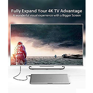 Bukeer USB to HDMI Adapter Cable for Mac iOS Windows 10/8/7/Vista/XP, USB 3.0 to HDMI Male HD 1080P Monitor Display Audio Video Converter Cable Cord