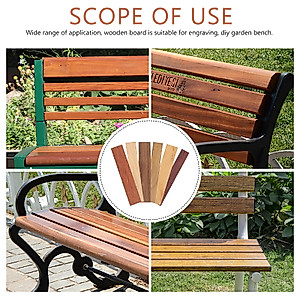 DOITOOL 6 Pcs DIY Garden Panels Wall Panels DIY Replacement Garden Bench Slats Wood Manual Timber