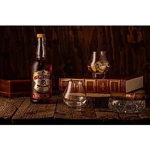 LUXBE - Bourbon Whiskey Brandy - Crystal Glasses Snifter 7.1-ounce, Set of 4 - Handcrafted Lead-Free Glass - Great for Spirits Drinks - Tasting Glasses - Tequila Shots - Scotch Cognac - 210ml