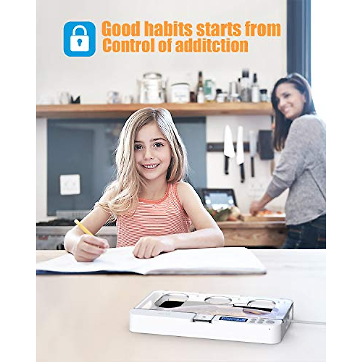 iDiskk Phone Jail Lock Box with Timer, iPhone Timer LockBox for Android Sumsung/Google/iPhone 14/13/13 pro/12/11/X/XR/XS/8/ Cell Phone Jail Lockbox for Kids/Students/Parents to get More Focused