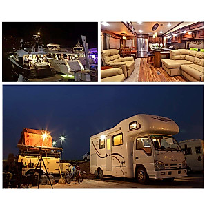 Beispiel 12 Volt BA15S Led Bulbs,1156 1141 DC Bayonet Single Contact Base, 3W AC/ DC12V Low Voltage BA15S Bulb for Landscape RV Camper Interior Marine Boat Trailer Lights,Warm White 2700K, Pack of 3