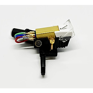 DENON Gold Plated Cartridge Headshell with Moving Magnet Cartridge, Stylus for DP-30L, DP-35F, DP-37F, DP-45F, DP-47F, DP-51F, DP-52F, DP-23F