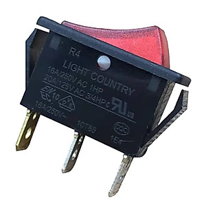 KongV Rocker Switch Lighted On Off for 120927-24 120 Volt FMI Desa Electric Fireplaces