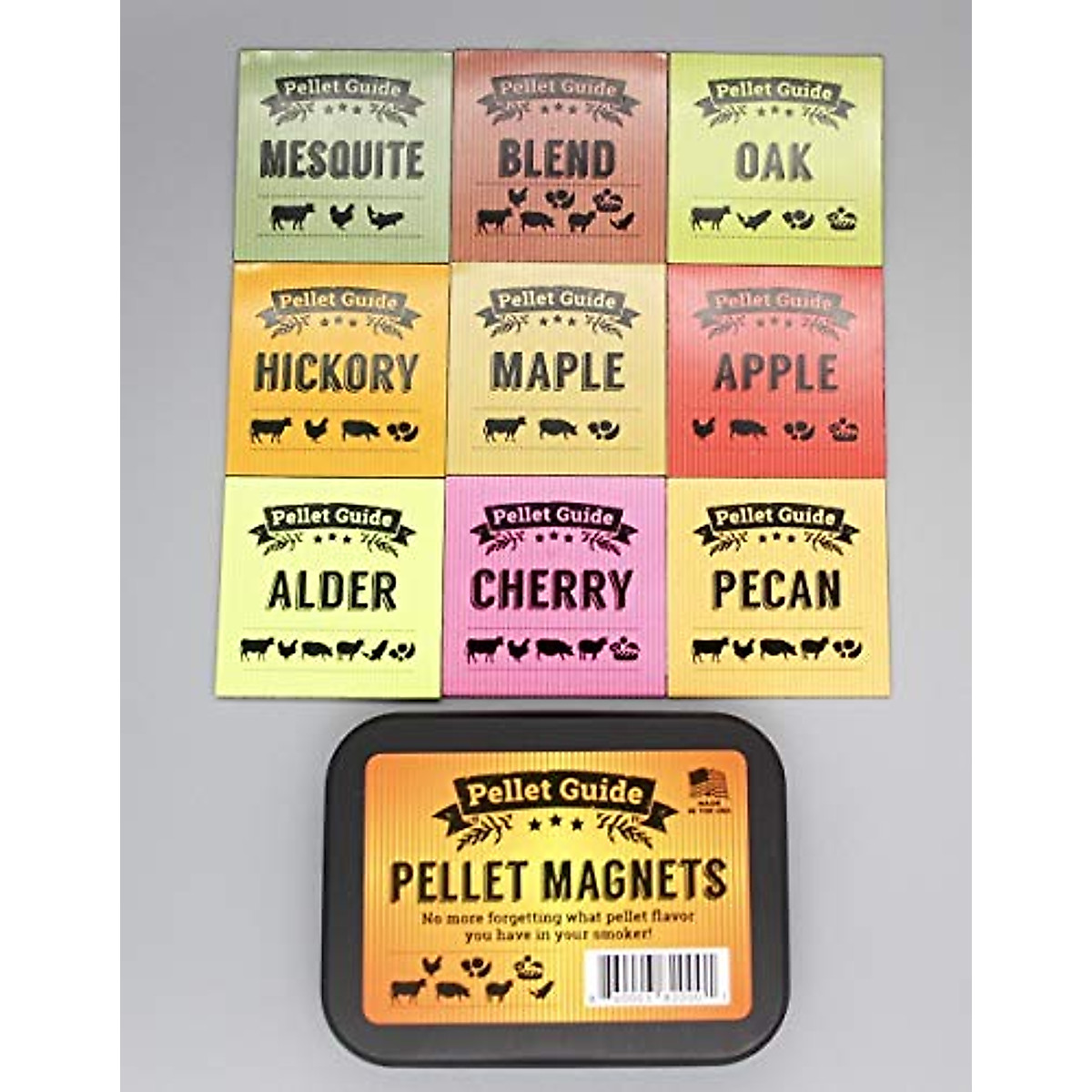 Pellet Label Magnets For Your Pellet Smoker Perfect Accessory For Every Meat Smoker Outdoor Waterproof Magnetic