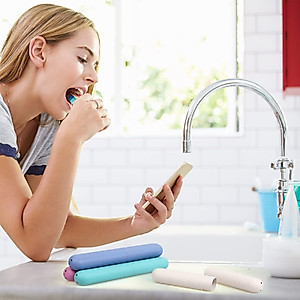 PECULA 8 Pack Toothbrush Case, Travel Toothbrush Holder, Toothbrush Cover for School/Business/Home/Mountain Climbing