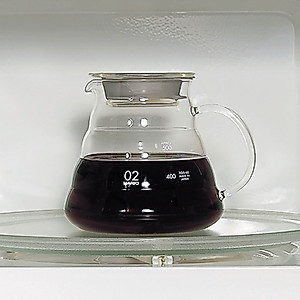 Hario V60 Glass Range Coffee Server, 600ml, Clear