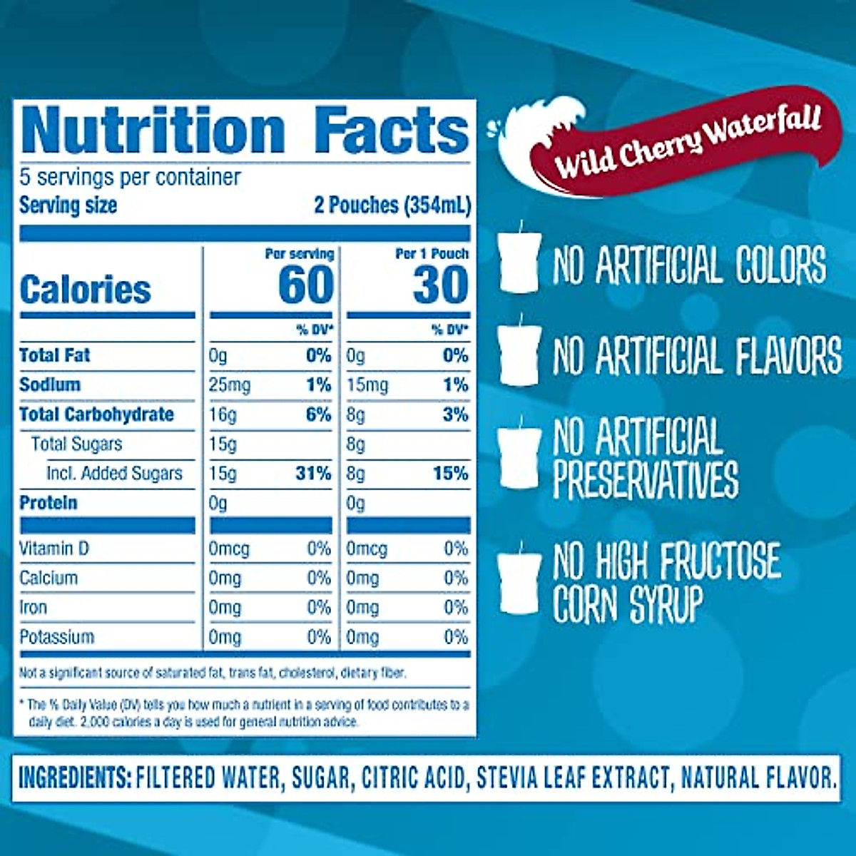 Capri Sun Roarin' Waters Wild Cherry Ready-to-Drink Juice (40 Pouches, 4 Boxes of 10)