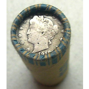 Circulated Liberty V Nickels, Roll of 40 Coins