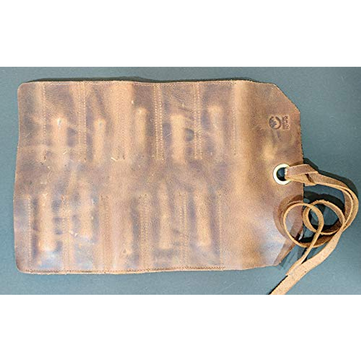 Leather Tool Roll Up Pouch - Leather Tool Wrench Roll/Chisel Bag by RUSTIC TOWN