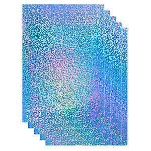Bleidruck Printable Sparkle Holographic Sticker Paper 20 Sheets 8.5x11 Inch Waterproof Glitter Vinyl Sticker Paper Quick Dry for Inkjet/Laser Printer