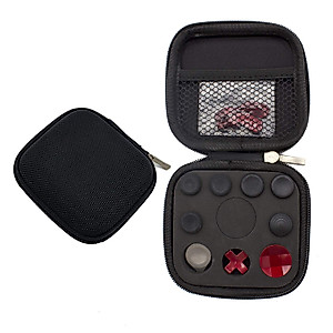 Easegmer Plating Elite Series 2 Kits - 13 in 1 Metal Swap Thumbsticks Joysticks, Trigger Paddles, D-pads and Tool for Xbox Elite Controller Series 2 Model 1797, Elite Series 2 Core Controller (Red)