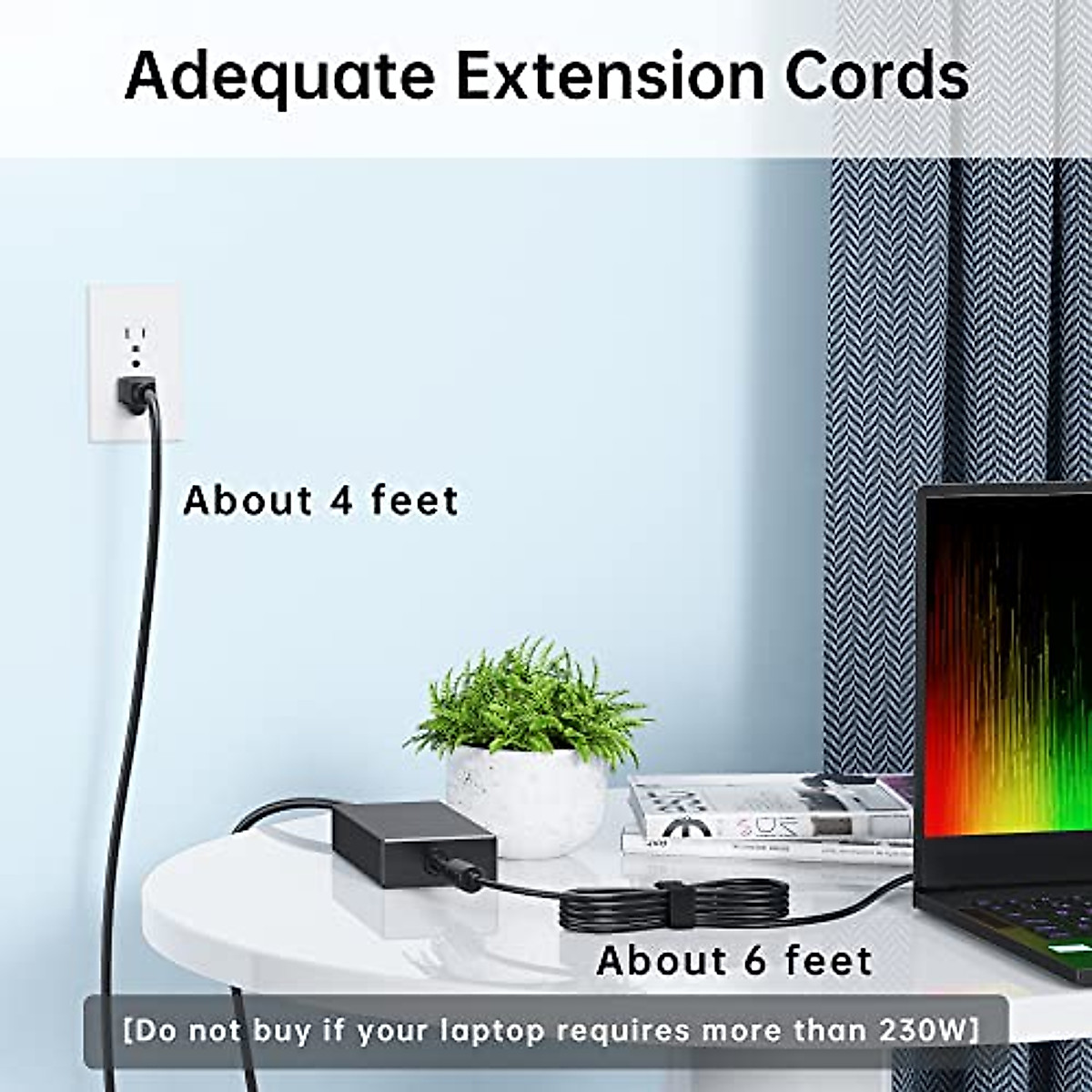 230W Charger for MSI GE66 GE76 Raider GP66 GP76 Leopard Gaming Laptop ADP-230GB D A17-230P1B Adapter Power Supply Cord