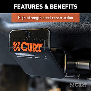 CURT 31007 Trailer Hitch Skid Plate for 2-Inch Receiver
