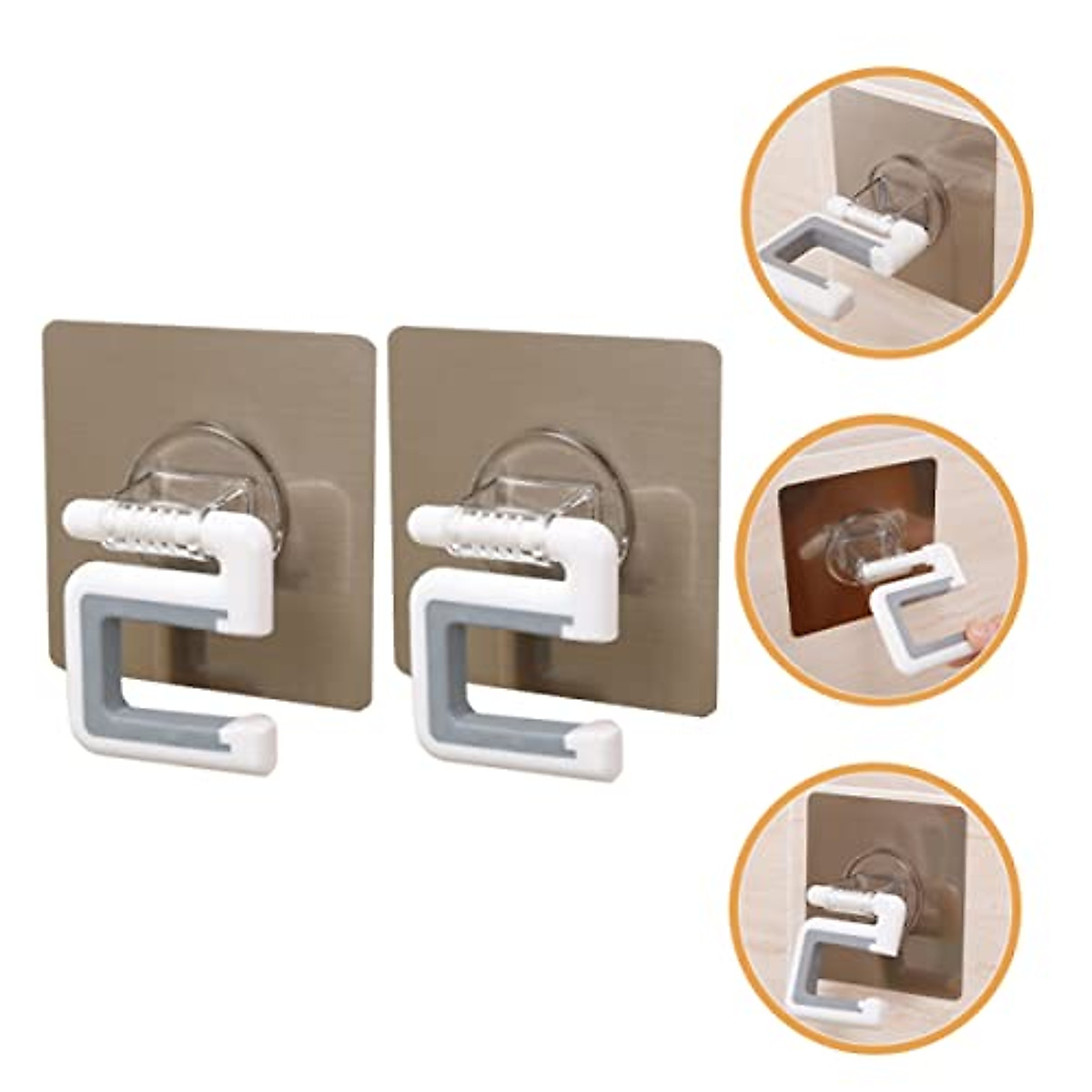 Zerodeko 8 pcs mop Holder House Organization Must Haves Broom Organizer Wall Mount Broom Mount Must Haves for Home Wall Broom Laundry Room mop Broom Holder Plastic Hanger mop Hook