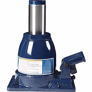 TCE TCE92008 Torin Hydraulic Stubby Low Profile Welded Bottle Jack, 20 Ton (40,000 lb) Capacity, Blue