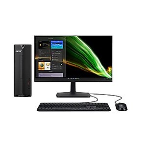 Acer Aspire XC-1660G-UW94 Desktop with 23.8” Full HD Monitor | 10th Gen Intel Core i3-10105 Processor | 8GB DDR4 | 256GB SSD | 8X DVD | Wireless Wi-Fi 6 AX201 | Bluetooth 5.2 | Windows 11 Home