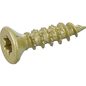 Power Pro Premium One Multi-Material Flat Head Screws, Epoxy Coated Steel, Fasten in Wood, Metal, Concrete, Drywall and Plastic, Bronze, 6 x 5/8 inch, Box of 50 Screws