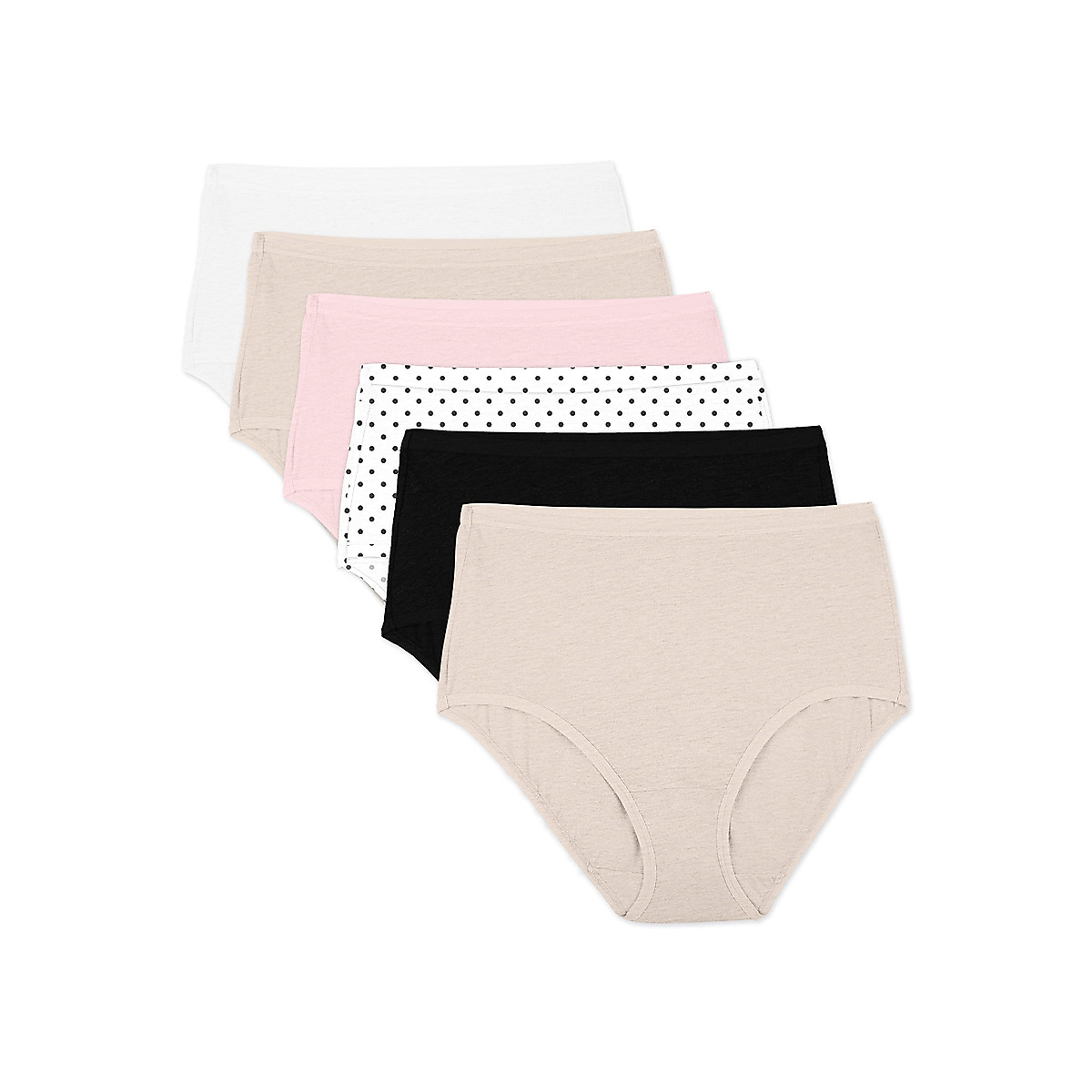 Fruit of the Loom Women's Premium Underwear Breathable, Ultra Soft-Brief-Basic Assorted, 8