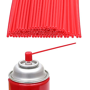 100 Pieces Spray Can Straw Plastic Replacement Spray Can Extension Straw (4.7 Inch)