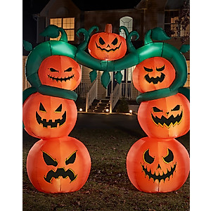 Spirit Halloween 9Ft Light-Up Jack-O'-Lantern Inflatable Archway Decoration