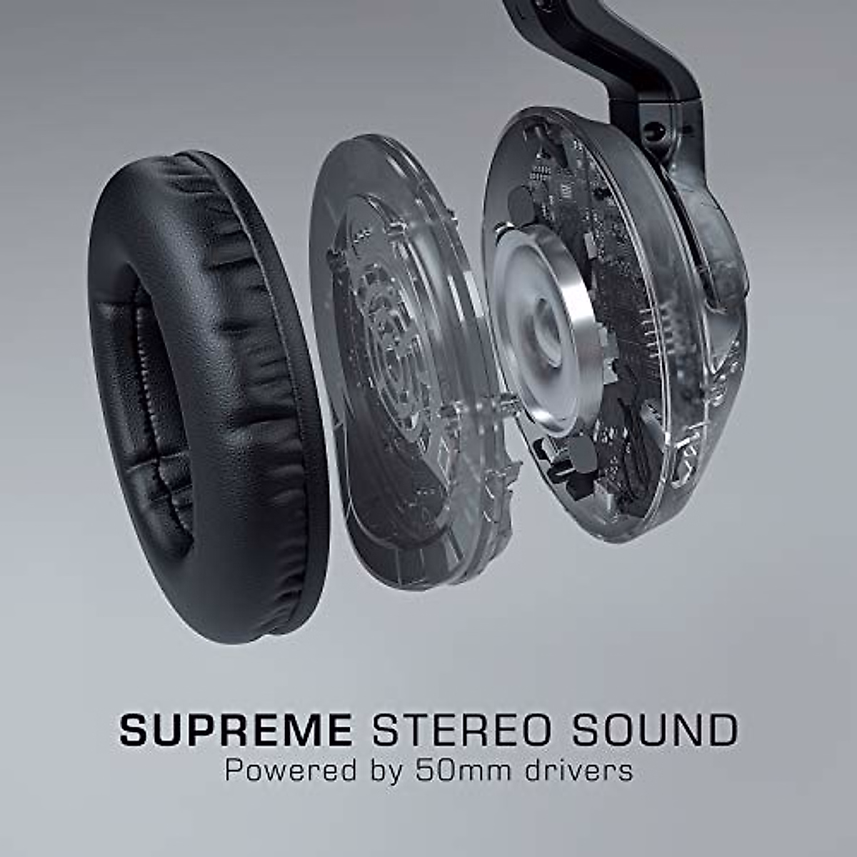 ROCCAT Elo X Stereo PC Gaming Headset, Wired Cross-Platform Headphones for Mac, Xbox Series X|S, Xbox One, PlayStation, and Mobile, Detachable Noise Cancelling Microphone, Lightweight, Black