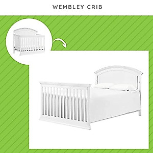 CC KITS Full-Size Conversion Kit Bed Rails for Million Dollar Baby Ashbury, Durham, Etienne, Foothill, Louis & Wembley Cribs (White)