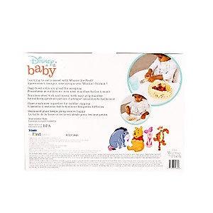 The First Years Disney Winnie the Pooh Toddler Dinnerware Set - Includes Toddler Bowl, Toddler Plate, Fork, Spoon and Toddler Cup - Baby and Toddler Feeding Essentials - 5 Count