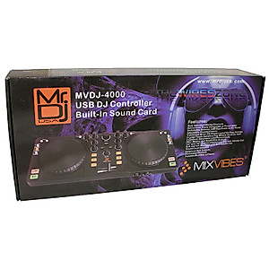 Mr. Dj MVDJ-4000 USB DJ Controller Built-In Sound Card