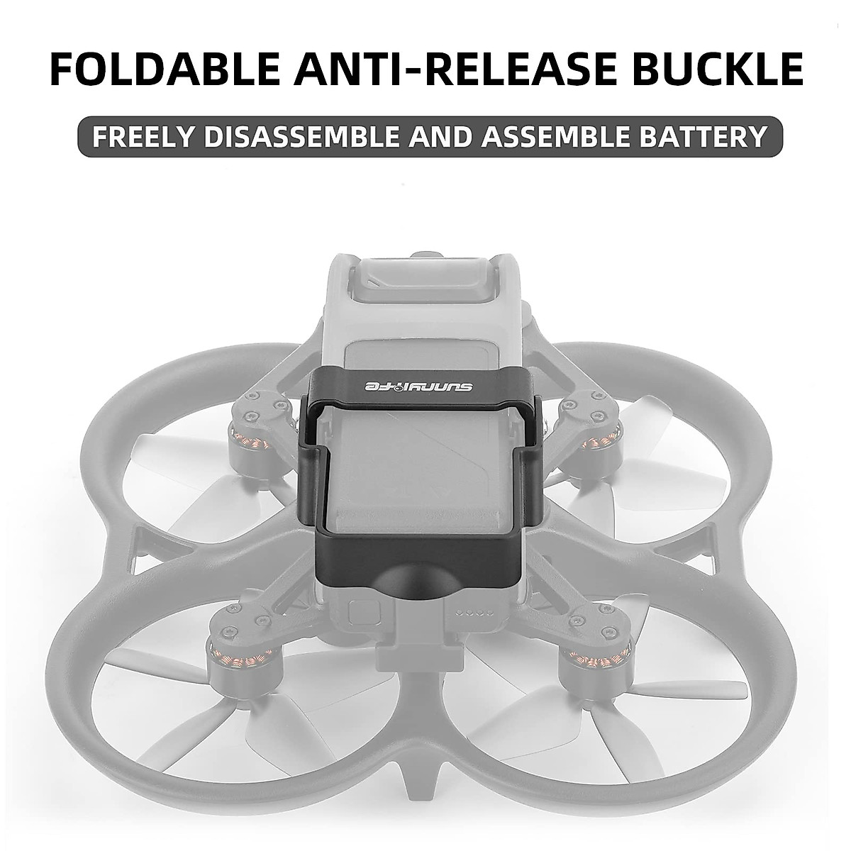 FSIDIWT Battery Holder Clip for DJI Avata FPV Drone, Battery Buckle Protection Frame, Battery Anti-Release Buckle Lock-up Battery Buckle Guard for DJI Avata