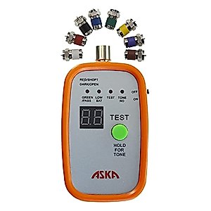 8-Way TV Coax Cable Mapper Locator Toner Tracer Finder Kit with Case, with 2 RJ-45 Connectors