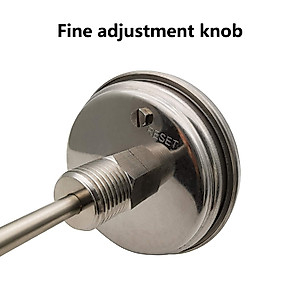 Home Brewing Distilling Dial Thermometer for Brew Kettle Pot, 3.2" Dial, Stainless Steel - 4" Probe Stem