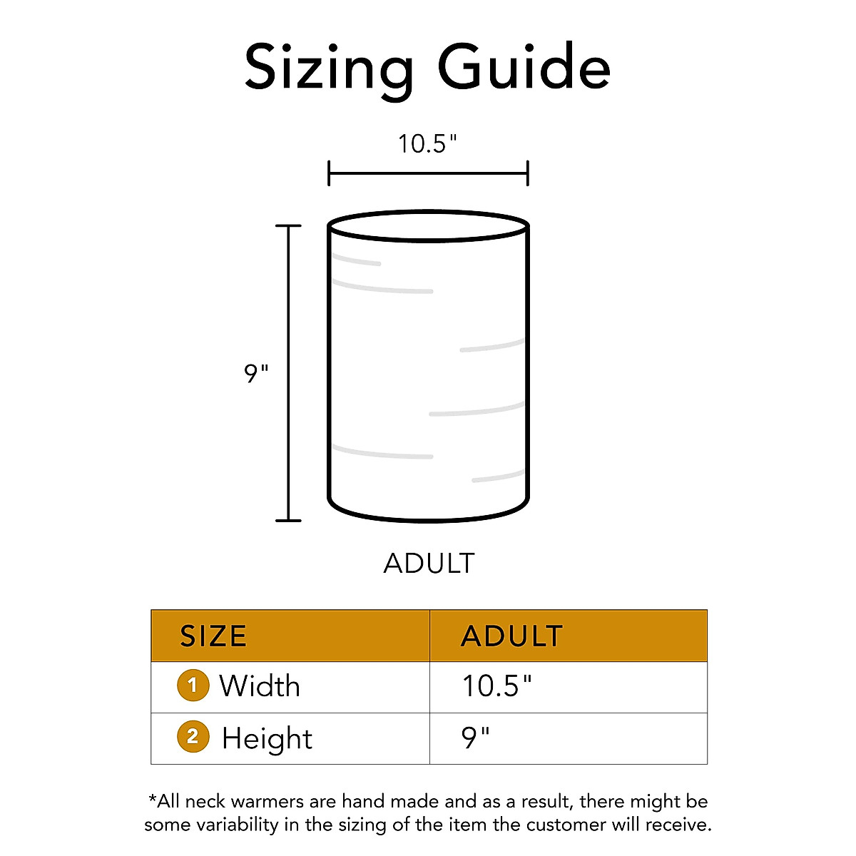 Lupa Handmade Unisex Double-Layer Micro Fleece Neck Warmer - Neck Gaiters for Men - Winter Neck Warmer for Women (Black)