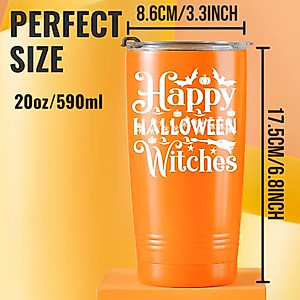 Onebttl Halloween Gifts for Women, Hostess, 20oz Travel Tumbler, Funny Cup for Halloween Lovers, Party's Owner, Party Supplies - Halloween Witches