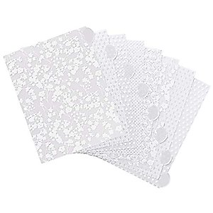 Avery Insertable Style Edge Plastic Dividers for 3 Ring Binders, 8-Tab Set, Assorted White Frosted Designs, 1 Set (11291)