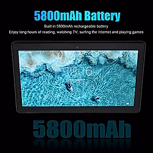 Cosiki Tablet 100‑240V 10.1 Screen 4GB RAM 64GB ROM Phone Tablet 2 SIM Card for Office (US Plug)