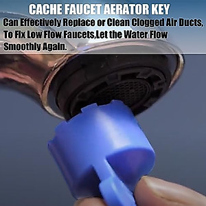 BOETOADG Faucet Aerator Key Removal Wrench Tool with 5 Sizes M16.5, M18.5, M21.5, M22.5, M24 Concave Spout Key Sink Spout Wrench with Faucet Housing Removal Toolfor Bathroom Kitchen Sink Removal Tool