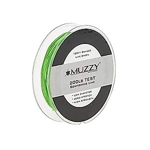 Muzzy 1078 Bow Fishing Line Lime Green 200 Braided 100' Spool