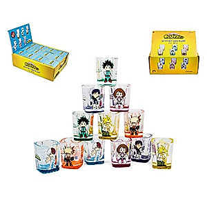 JUST FUNKY My Hero Academia 2-Ounce Square Shot Glass Blind Pack | One Random