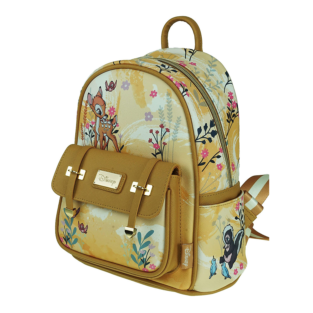 KBNL Bambi 11 inch Vegan Leather Mini Backpack - A21802, Multicoloured