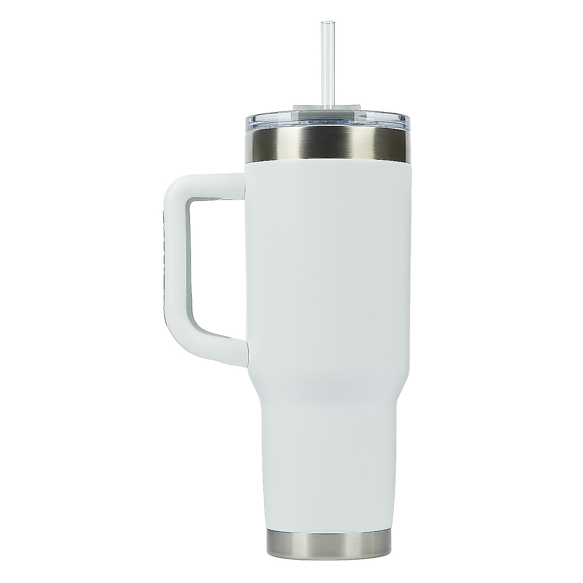 Pelican Hydration Pelican Porter™ 40 oz Vacuum Insulated Tumbler - Recycled Stainless Steel Double Wall Travel with Dual Lid, Powder Coated Insulated Coffee Mug For Hot Cold Drinks, Bright White