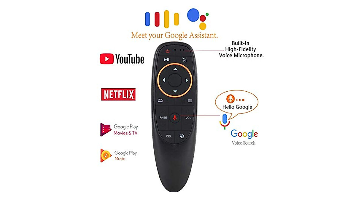 Voice Remote Air Mouse: 2.4G Wireless, 6-Axis Gyro, IR Learning