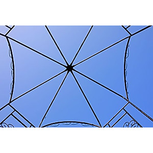 1. GO Steel Garden Arch, 8' High x 5'2" Wide, Garden Arbor for Various Climbing Plant, Outdoor Garden Lawn Backyard Gazebo