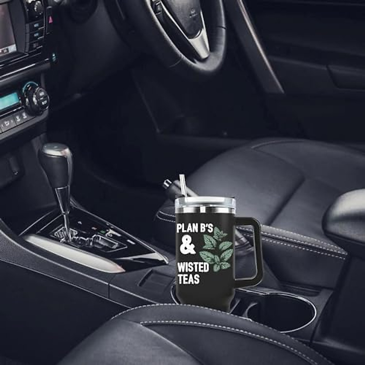 40 oz Tumbler with Handle and Straw Plan B’S & Twisted Teas Tumbler with Lid and Straw Insulated Tumbler Stainless Steel Tumblers