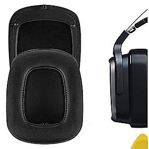 Geekria QuickFit Protein Leather Replacement Ear Pads for Razer Tiamat 7.1 V2 Headset Earpads with Plastic Plate, Headphones Ear Cushion Repair Parts