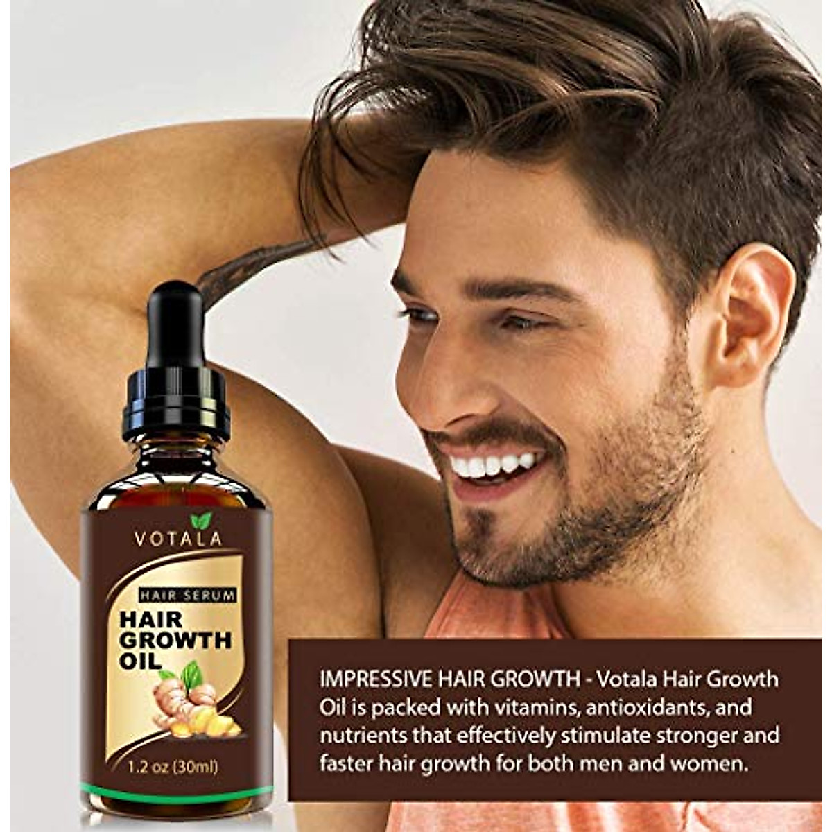 Hair Growth Serum, VOTALA Hair Growth Treatment, Anti Hair Loss, Promotes Thicker, Stronger Hair, And Hair Regrowth for Men Women